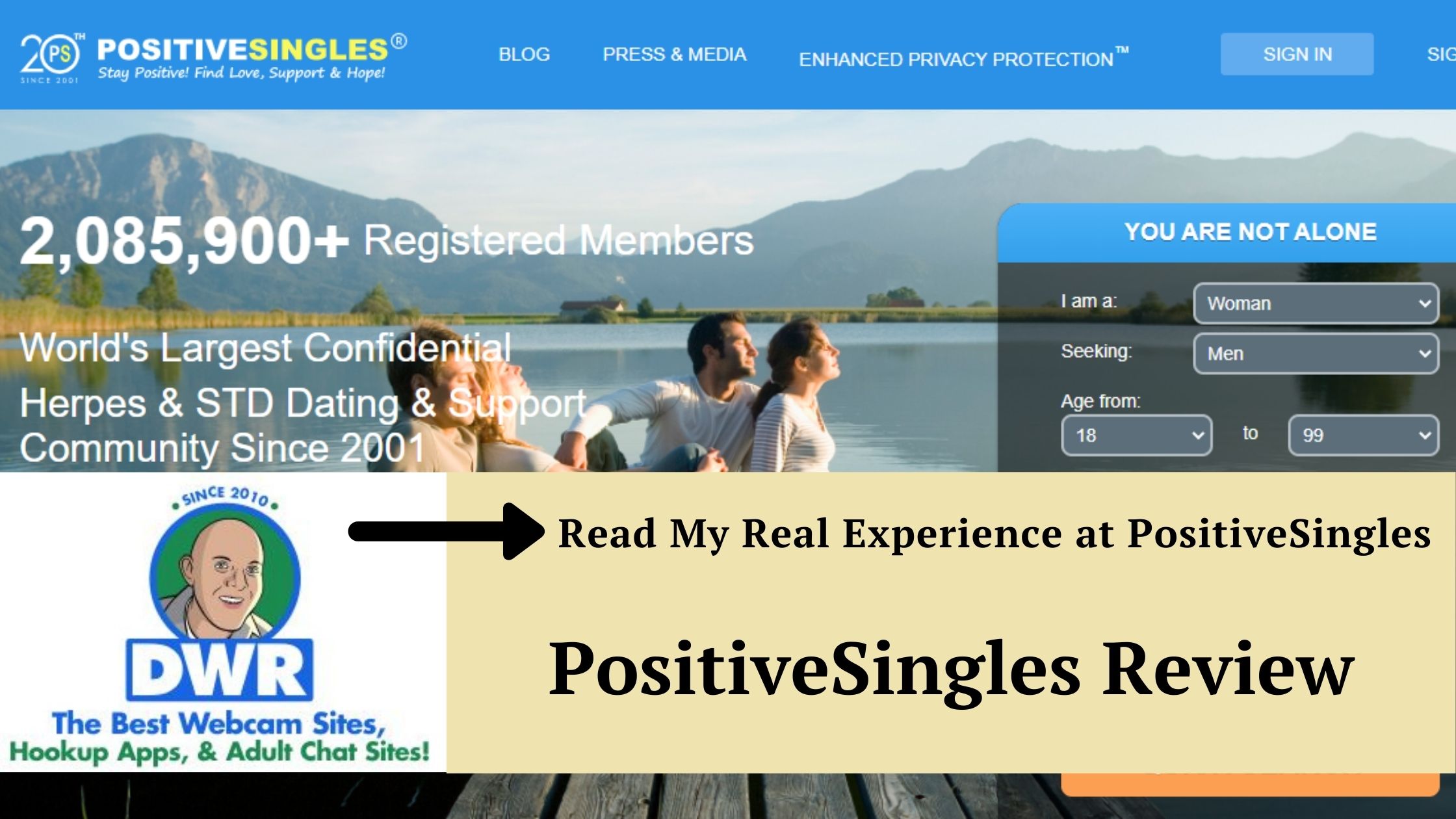 PositiveSingles Review: All You Should Know! - Compare Adult Sites