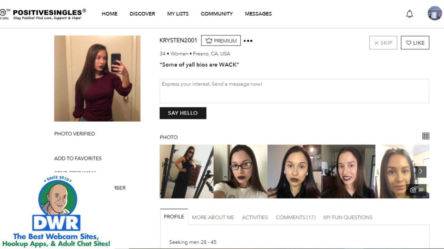 PositiveSingles Review: All You Should Know! - Compare Adult Sites