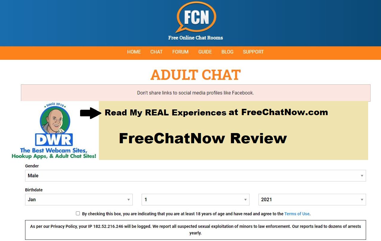 Freechatnow Review - Watch Out for This Ruse - Compare Adult Sites